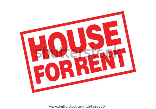 House Rent White Background Stock Vector (Royalty Free) 1545202304 ...