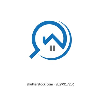 House Search Logo Design Vector Template Stock Vector (Royalty Free ...