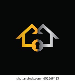 House Secure Lock Logo Stock Vector (Royalty Free) 601569413 | Shutterstock