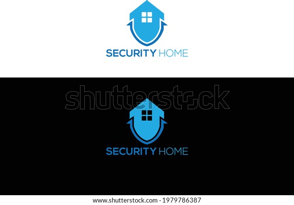 House Security Safe Home Logo Design Stock Vector (Royalty Free ...