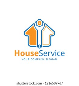 House Service Logo Stock Vector (Royalty Free) 1216589767 | Shutterstock