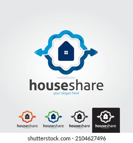 2,362 Home share logo Stock Vectors, Images & Vector Art | Shutterstock