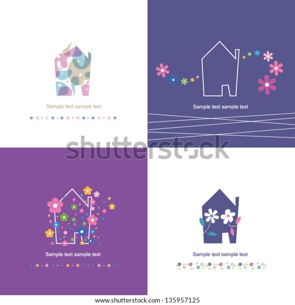 House Symbol Housewarming Stock Vector (Royalty Free) 135957125 ...