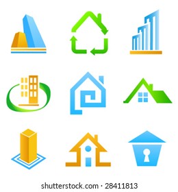House Symbols Vector Stock Vector (Royalty Free) 28411813 | Shutterstock