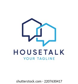 House Talk Logo Designs Vector Stock Vector (Royalty Free) 2207630417 ...