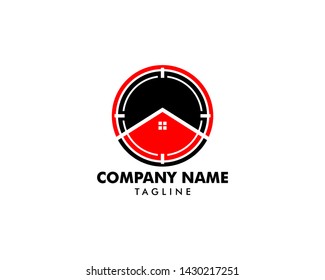 House Target Logo Template Design Vector Stock Vector (Royalty Free ...