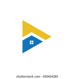 House Triangle Property Logo Vector Stock Vector (Royalty Free ...