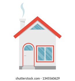 House Emoji Vector Flat Design Stock Vector (Royalty Free) 1279082434