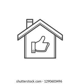 House Vector Icon Home Like Symbol: vector de stock (libre de regalías ...