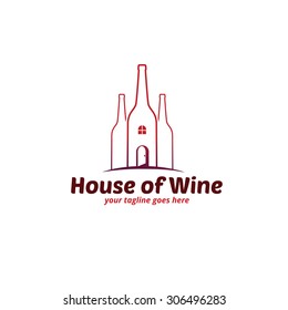 House Wine Logo Template Stock Vector (Royalty Free) 306496283 ...