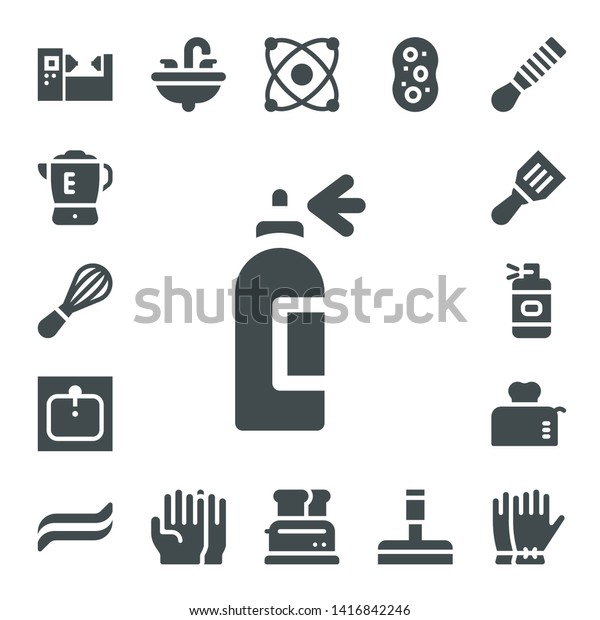 Household Icon Set 17 Filled Household Stock Vector (Royalty Free ...