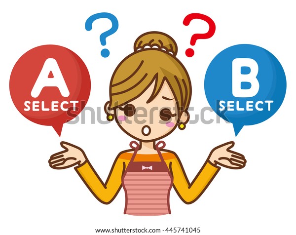 Housewife Choose B Stock Vector (Royalty Free) 445741045 | Shutterstock
