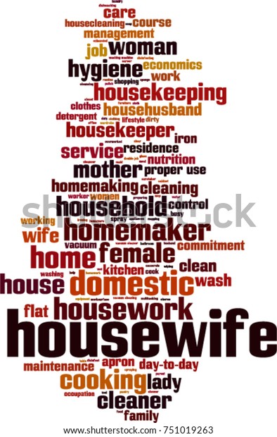 Housewife Word Cloud Concept Vector Illustration Stock Vector (Royalty ...
