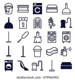 Housework Icons Set Set 25 Housework Stock Vector (Royalty Free ...