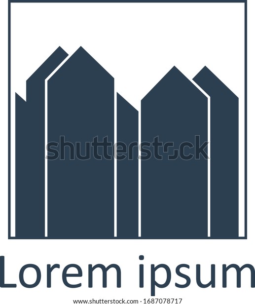 Housing Company Logo Design Vector: เวกเตอร์สต็อก (ปลอดค่าลิขสิทธิ์ ...