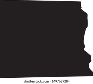 Houston County Map State Minnesota Stock Vector (Royalty Free) 1497627284