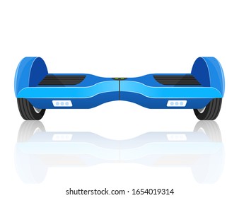 Electric Two Wheels Balance Board Hoverboard Stock Vector (Royalty Free ...
