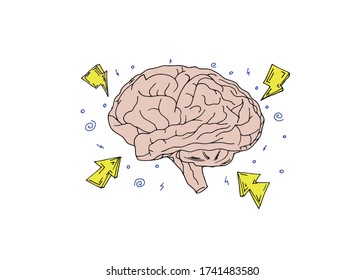 How Become Smarter Charge Brain Improve Stock Vector (Royalty Free ...