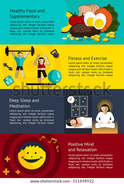 How Create Healthy Life Infographic Banner 库存矢量图（免版税）311698922 ...