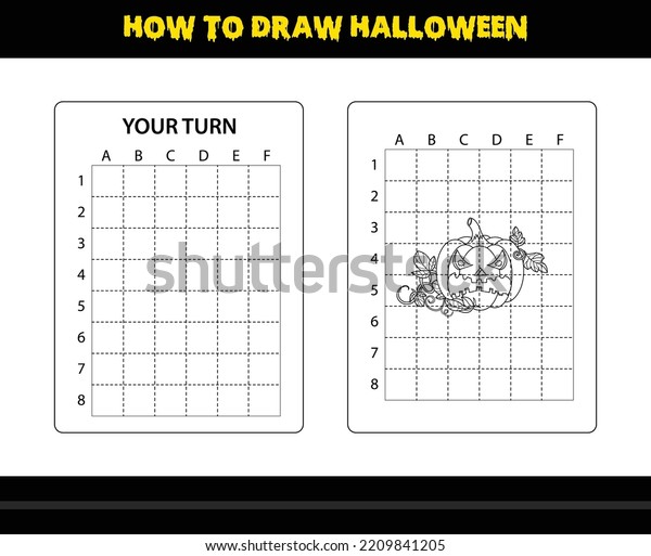 How Draw Halloween Kids Halloween Drawing Stock Vector (Royalty Free ...