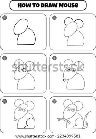 Mouse Drawing Easy | Free download on ClipArtMag