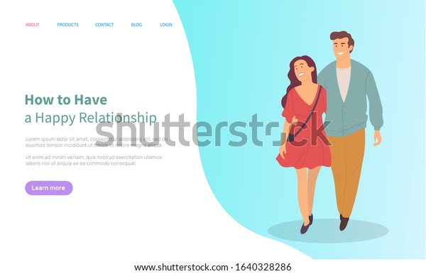 How Have Happy Relationships Young People Stock Vector (Royalty Free ...