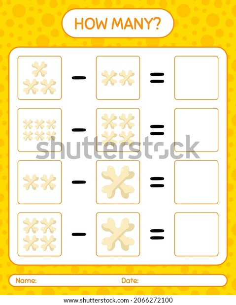How Many Counting Game Bone Worksheet Stock Vector (Royalty Free ...