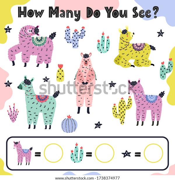 How Many Do You See Count Stock Vector (Royalty Free) 1738374977 ...