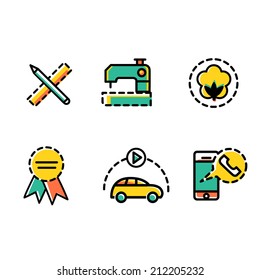 How We Works Pictogram Stock Vector (Royalty Free) 212205232
