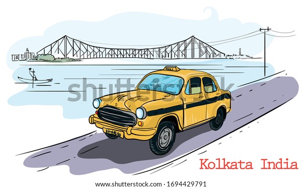 Howrah Bridge Kolkata City West Bengal Stock Vector (Royalty Free ... Howrah Bridge Kolkata City West Bengal Stock Vector (Royalty Free ...