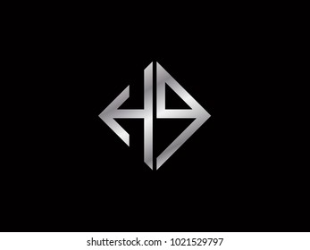 Hd Square Shape Silver Color Logo: vector de stock (libre de regalías ...