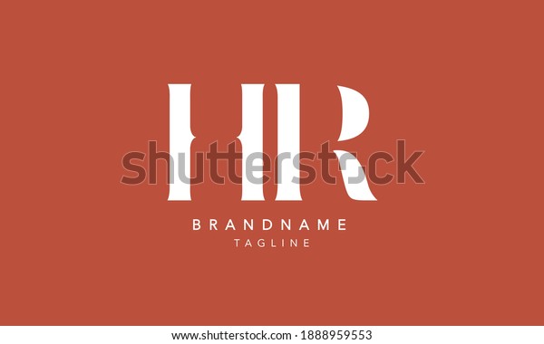Hr Alphabet Initial Letter Monogram Icon Stock Vector (Royalty Free ...