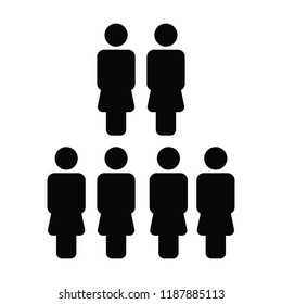 Hr Icon Vector Female Group People: เวกเตอร์สต็อก (ปลอดค่าลิขสิทธิ์ ...