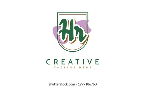Hr Initials Handwriting Logo Vector Stock Vector (Royalty Free ...