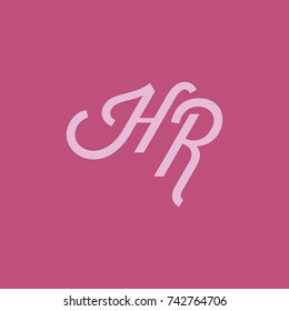 Hr Letter Logo Square Background Stock Vector (Royalty Free) 742764706 ...