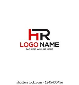 Hr Letter Logo Design Vectro Illustration Stock Vector (Royalty Free ...