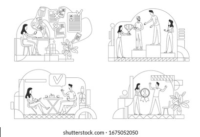 4,352 Human Resources Line Art Images, Stock Photos & Vectors ...