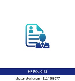 Hr Policies Icon Simple Element Illustration Stock Illustration 1232176960
