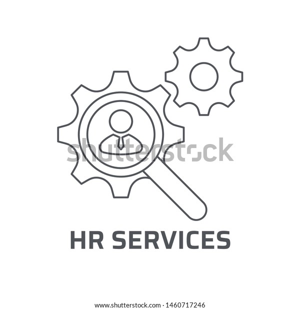 Hr Services Icon Trendy Modern Flat Stock Vector (Royalty Free ...
