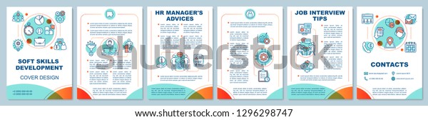 Hr Soft Skills Brochure Template Layout Stock Vector (Royalty Free ...