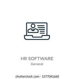 Hr Software Icon Trendy Flat Vector Stock Vector (Royalty Free) 1215355294