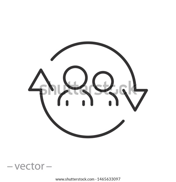 Hr Staff Update Icon Policy Human Stock Vector (Royalty Free) 1465633097