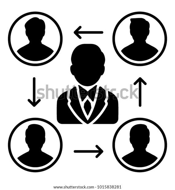 Hr Strategy Glyph Icon Hr Planning Stock Vector (Royalty Free) 1015838281