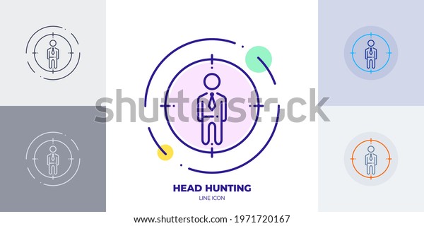 Hr Target Line Art Vector Icon Stock Vector (Royalty Free) 1971720167 ...