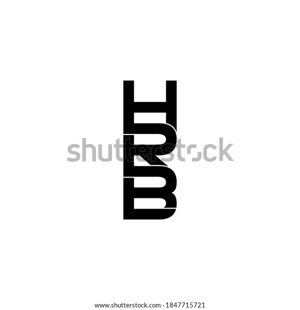 Hrb Letter Original Monogram Logo Design Stock Vector (Royalty Free ...
