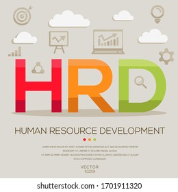 Hrd Mean Human Resource Development Letters Stock Vector (Royalty Free ...