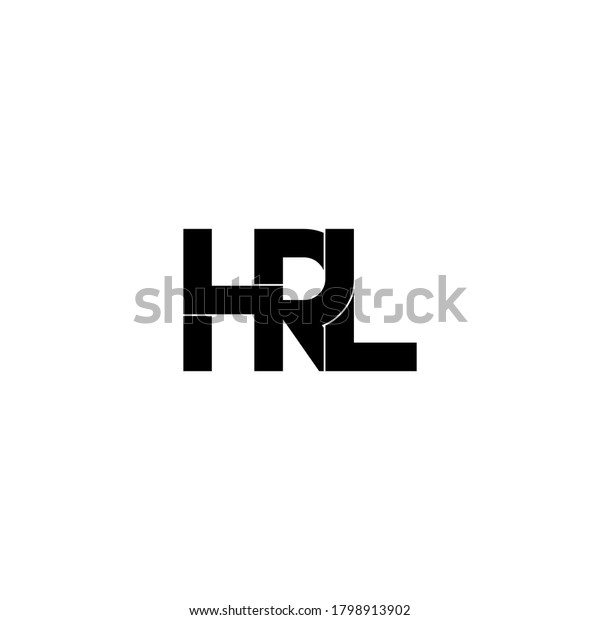 Hrl Letter Original Monogram Logo Design Stock Vector (Royalty Free ...