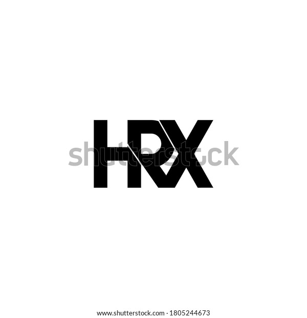 「hrxの文字のオリジナルモノグラムロゴデザイン」のベクター画像素材（ロイヤリティフリー） 1805244673 | Shutterstock
