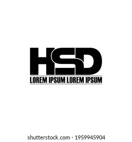 Hsd Letter Monogram Logo Design Vector Stock Vector (Royalty Free ...