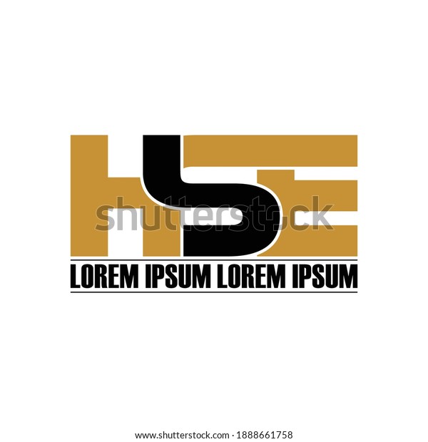 Hse Letter Monogram Logo Design Vector Stock Vector (Royalty Free ...